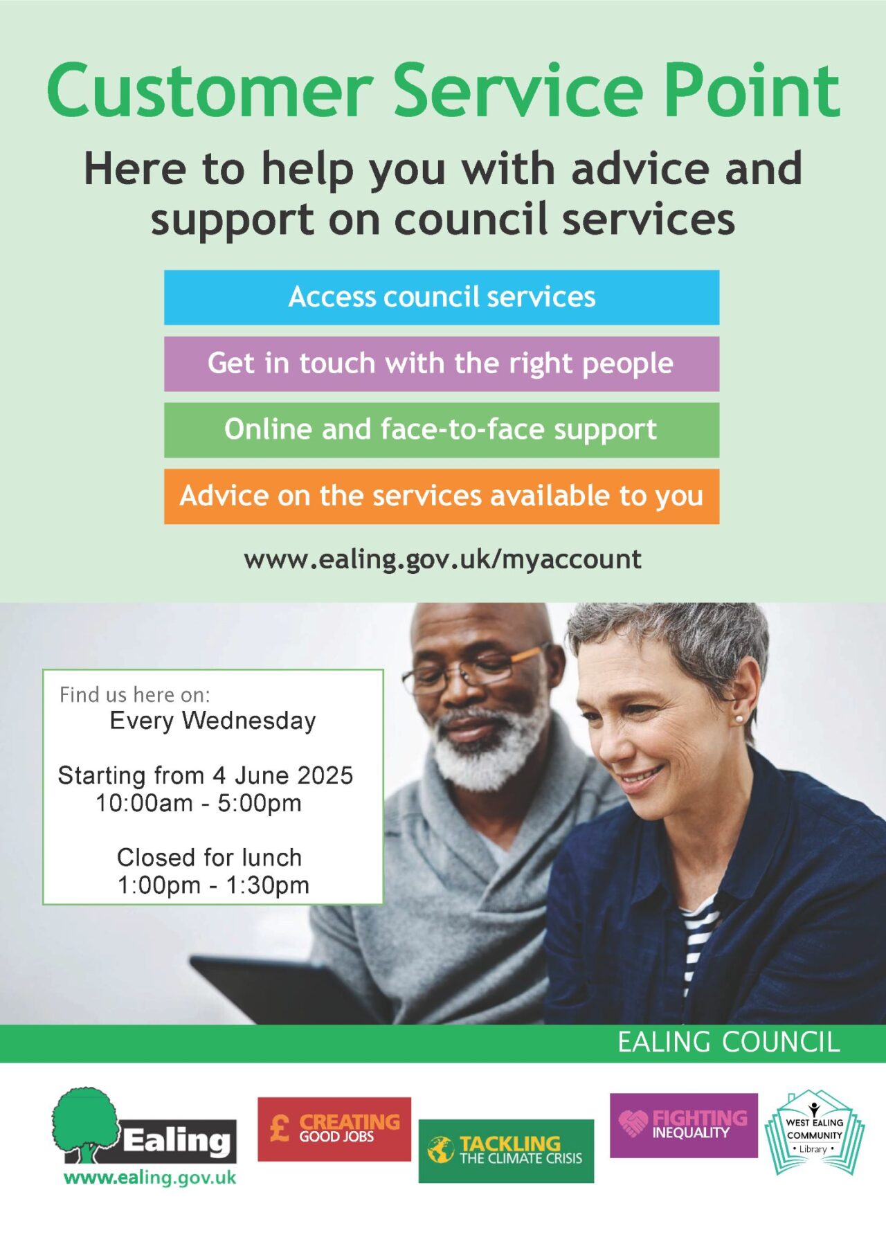 Customer Service Point | West Ealing Library